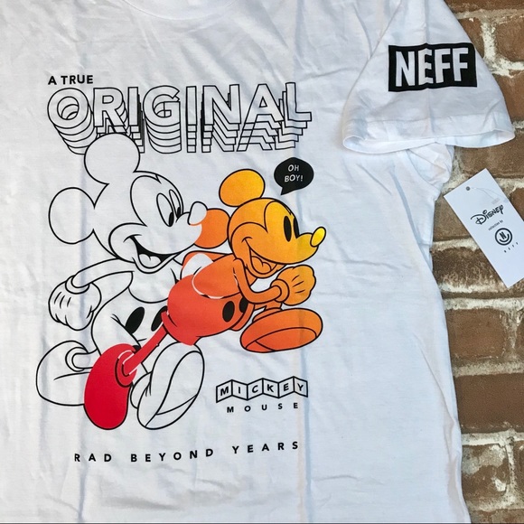 Neff | Shirts | Disney By Neff Mickey Mouse White Tshirt | Poshmark
